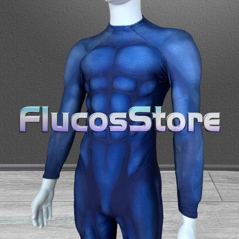 Dark Blue Muscle Suit Jumpsuit,dark Blue Suit Cosplay Costume for Men ...