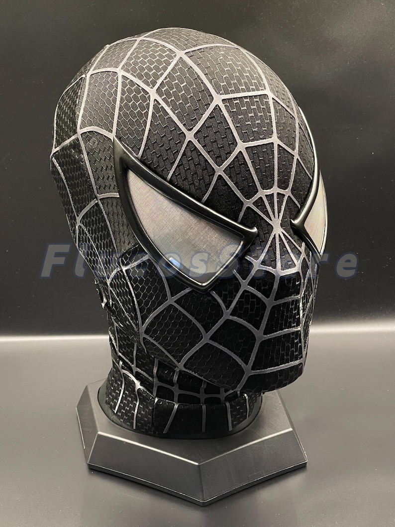 Black Spider-man Mask, Tobey Maguire Cosplay, Silkscreen 3D Printed - Etsy