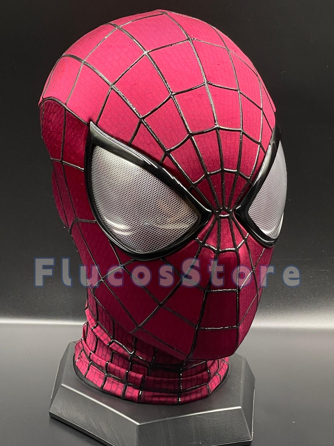 Andrew Garfield Spider-man Mask: Silkscreen Cosplay, Handmade Head ...