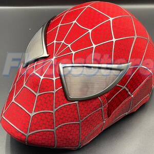 Red Tobey Maguire Spider-man Mask - Silkscreen 3D Printed Faceshell - Etsy