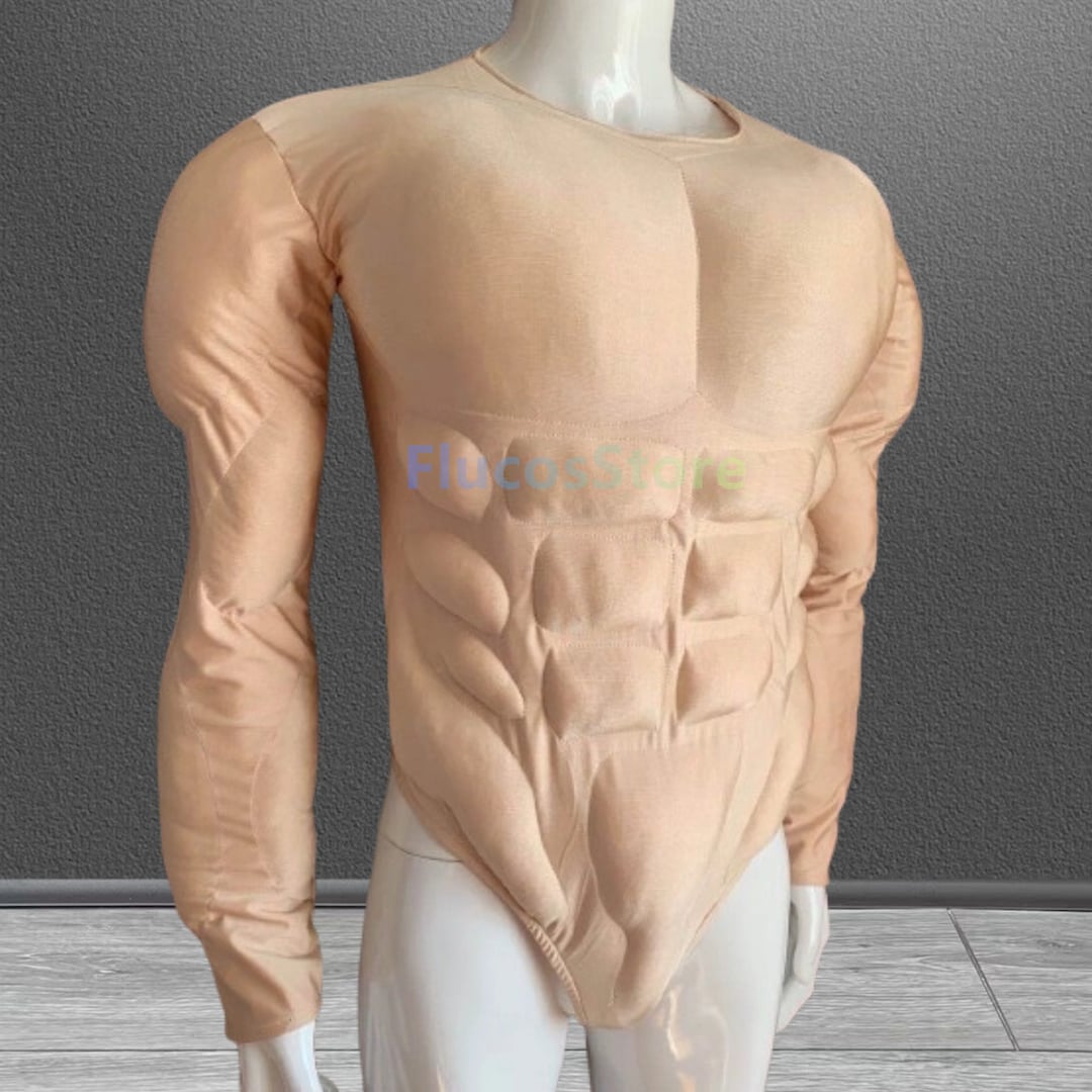 Cosplay Muscle Bodysuit,brown Muscle Suit Jumpsuit,cosplay Costume for ...