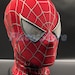 Red Tobey Maguire Spider-man Mask - Silkscreen 3D Printed Faceshell - Etsy