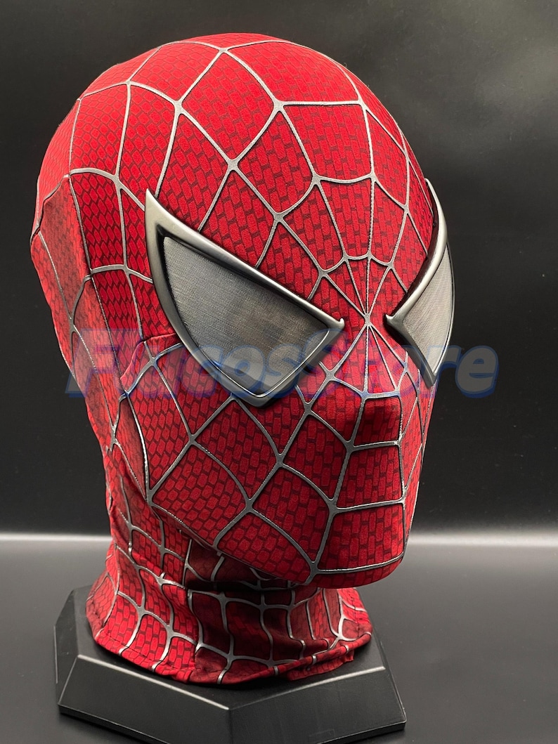 Red Tobey Maguire Spider-man Mask - Silkscreen 3D Printed Faceshell - Etsy