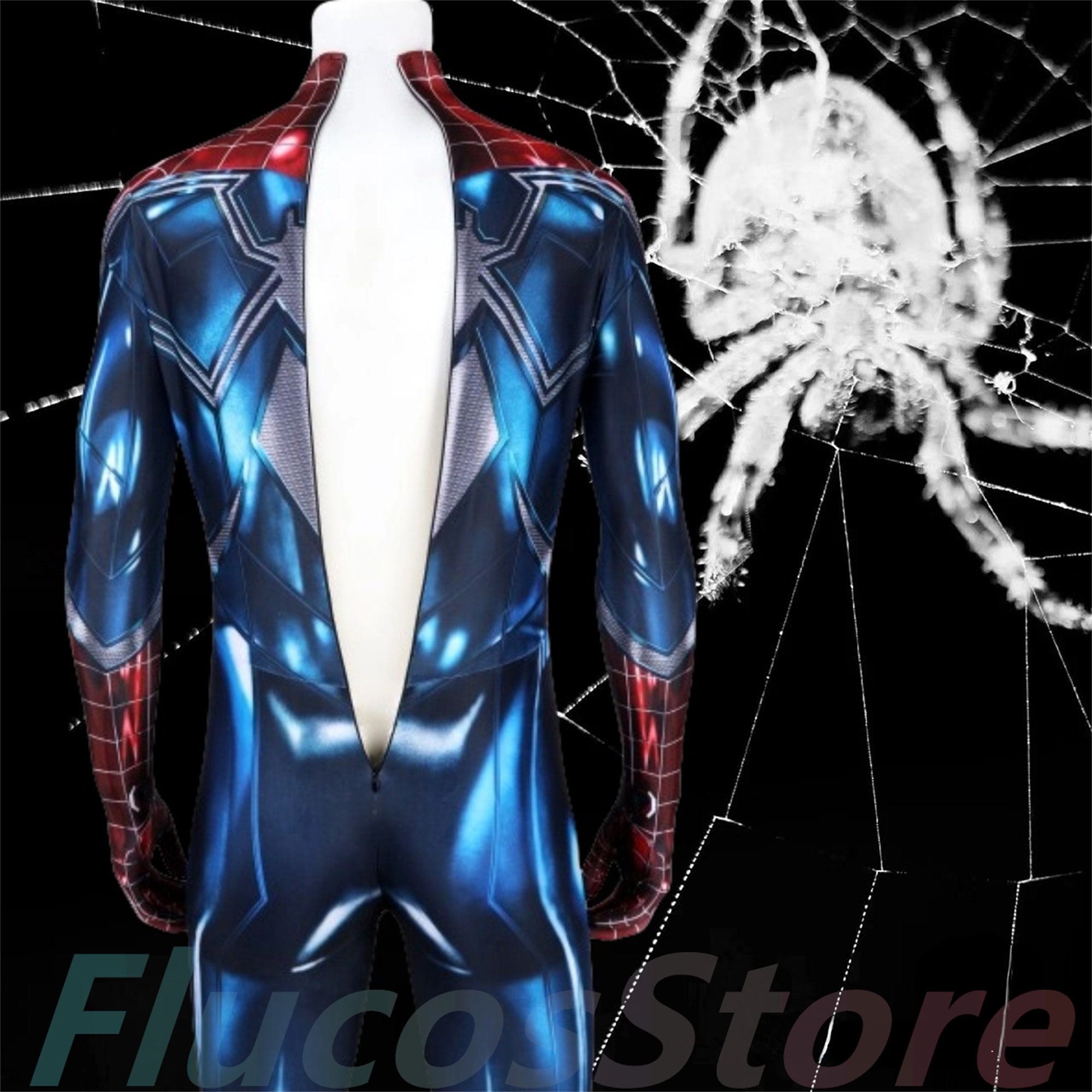 Spider-man Cosplay Costume,advanced Suit Spider-man Jumpsuit,halloween ...