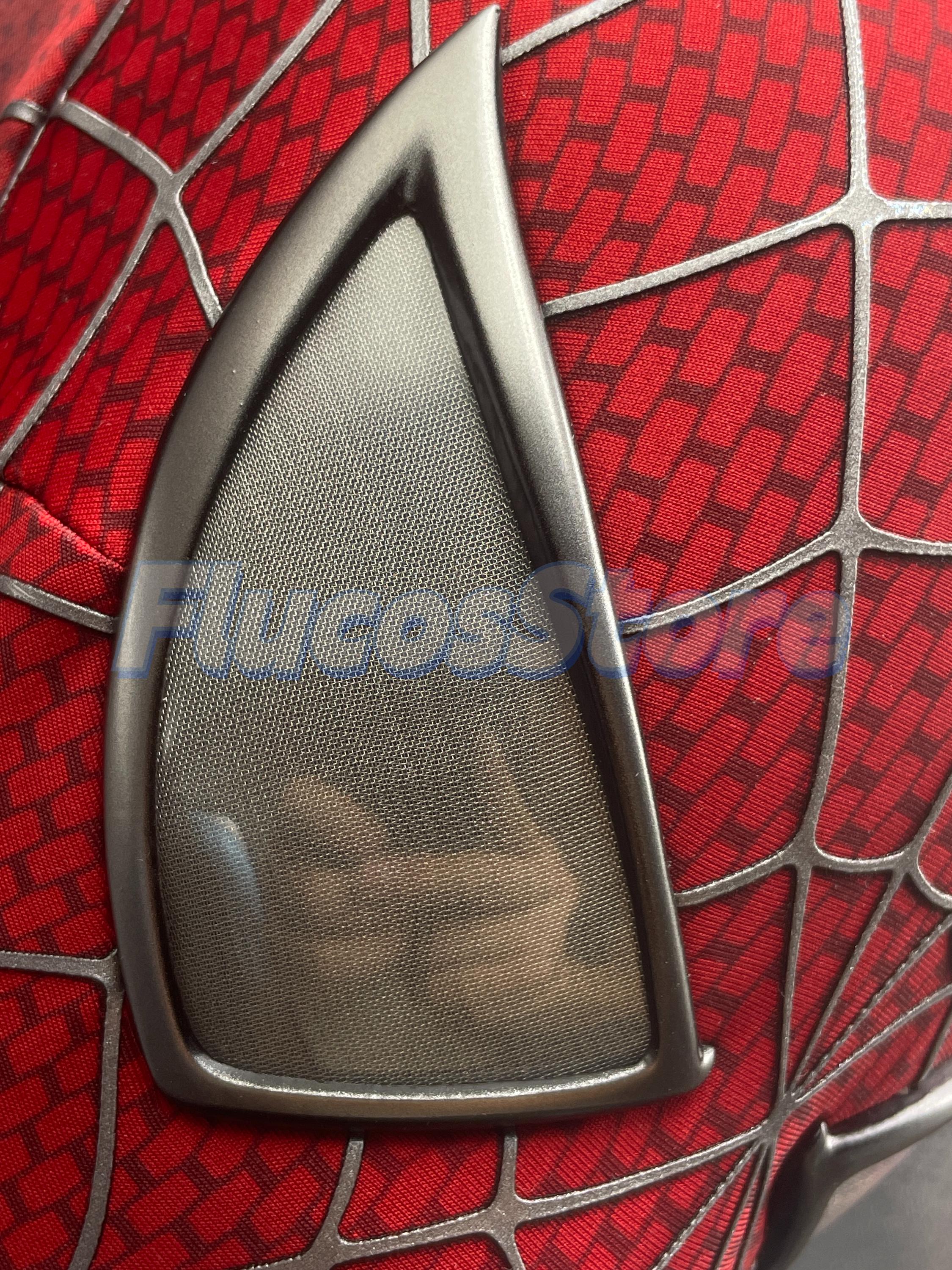 Red Tobey Maguire Spider-man Mask - Silkscreen 3D Printed Faceshell - Etsy