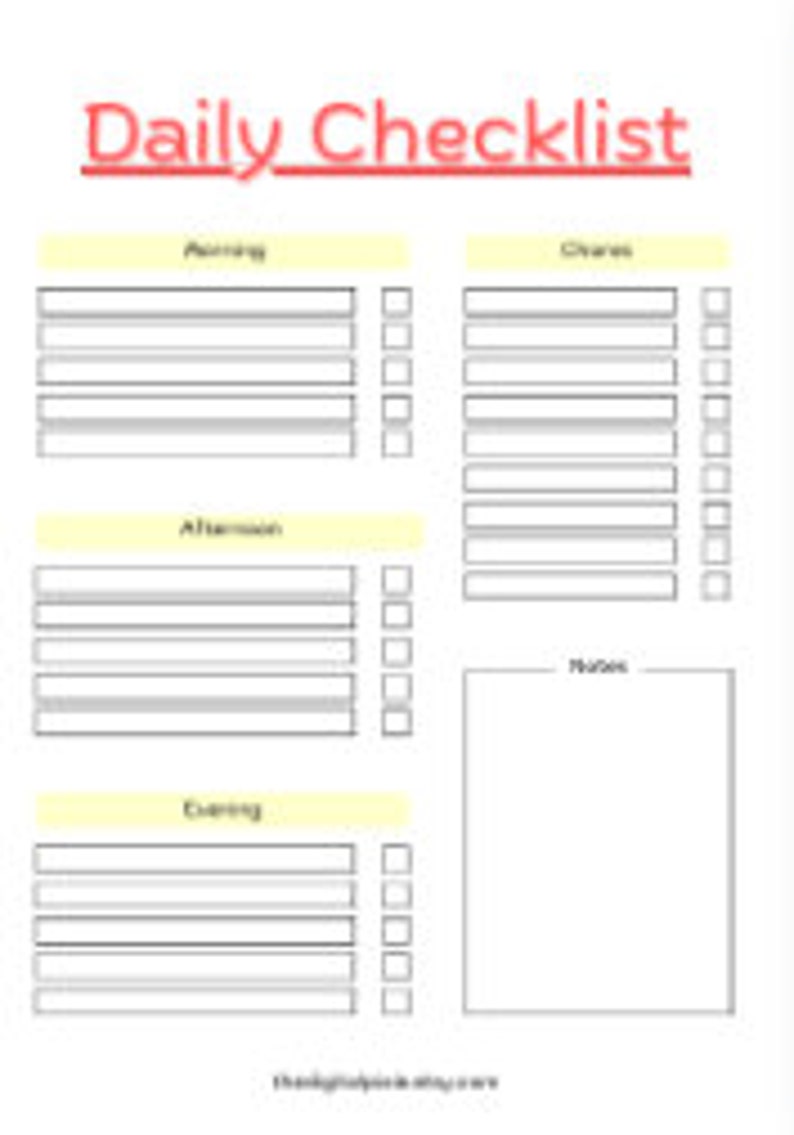 Kids' Charts and Checklist Bundle - Etsy