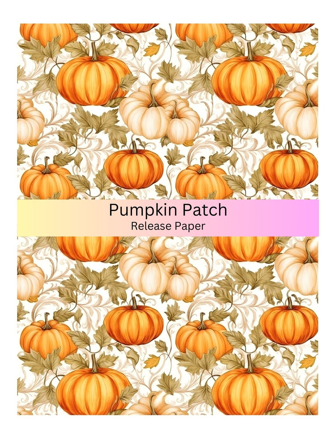 Vinyl Diamond Painting Release Paper pumpkin Patch Decorative Diamond ...
