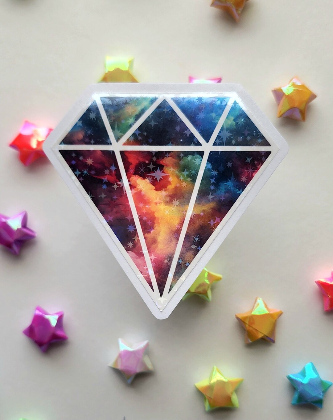 Sticker "galaxy Diamond" | Laminated Vinyl Diamond Painting Sticker - Etsy
