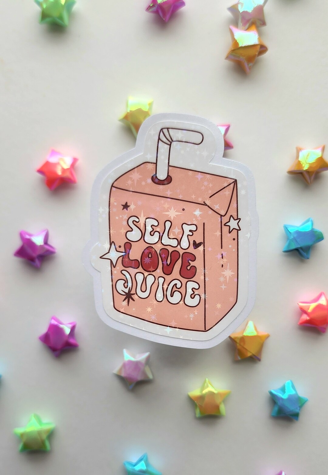 Sticker self Love Juice Juice Box Laminated Vinyl Sticker - Etsy
