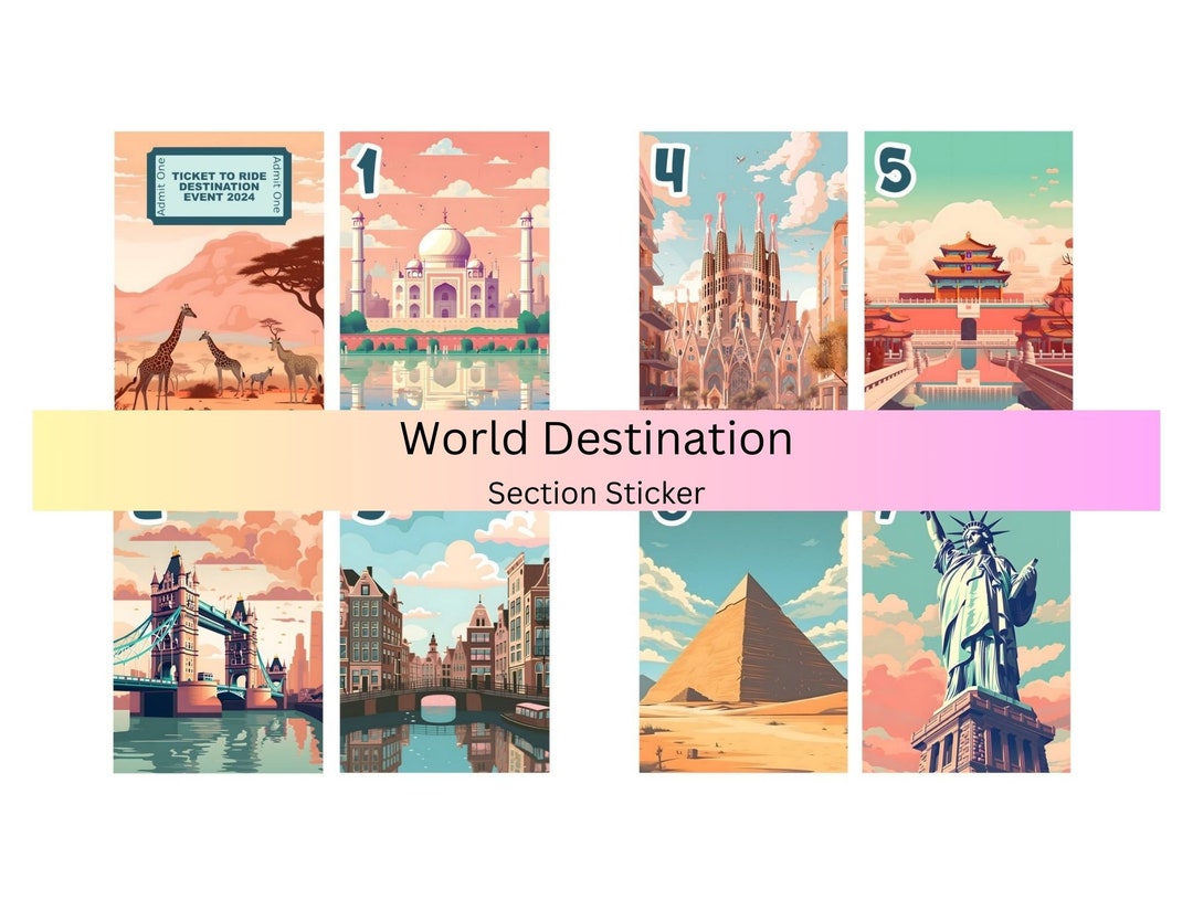 Ticket to Ride Destination Event 2024 Diamond Painting Removable ...