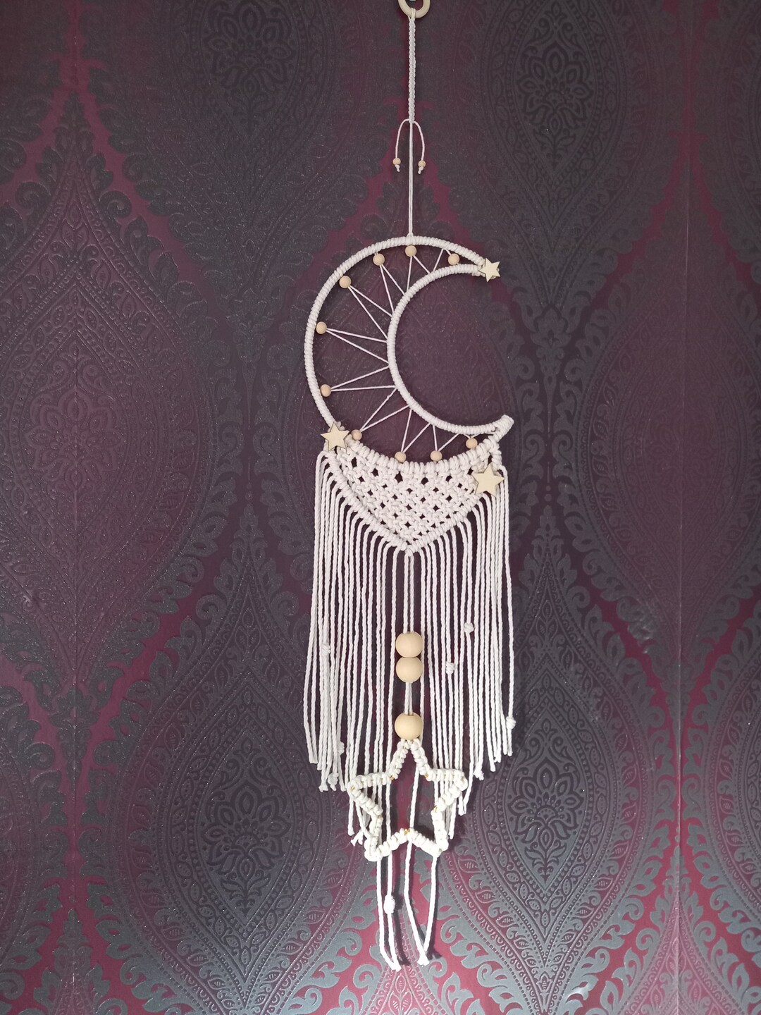 Moon Hanger in the Color Natural for the Children's Room or Living Room ...