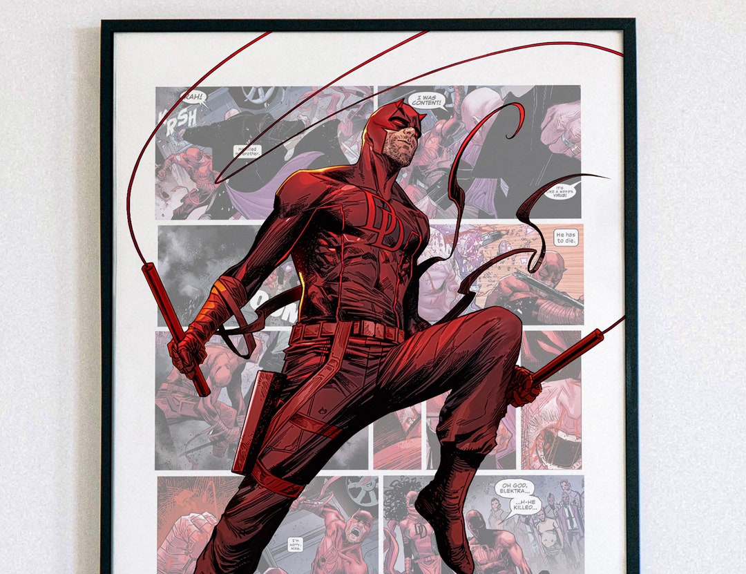DAREDEVIL Poster - Daredevil Print - Marvel Superhero Print - Instant ...