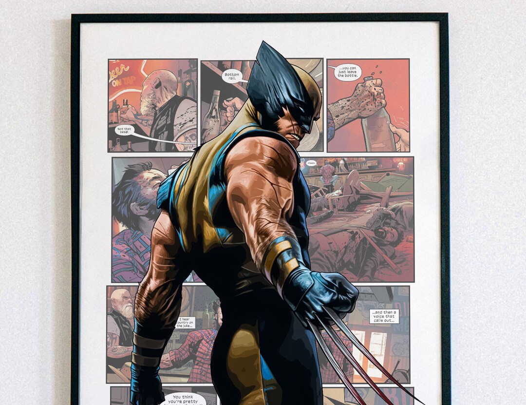 WOLVERINE Wolverine Poster Marvel Hero Poster Hugh Jackman Superhero ...
