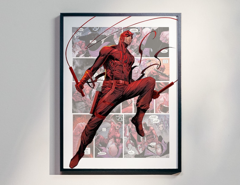 Daredevil Superhero Poster: Printable Comic Art (digital Download) - Etsy