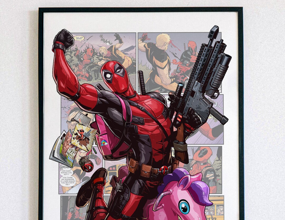DEADPOOL Poster Deadpool Print Marvel Superhero Print Poster Instant ...