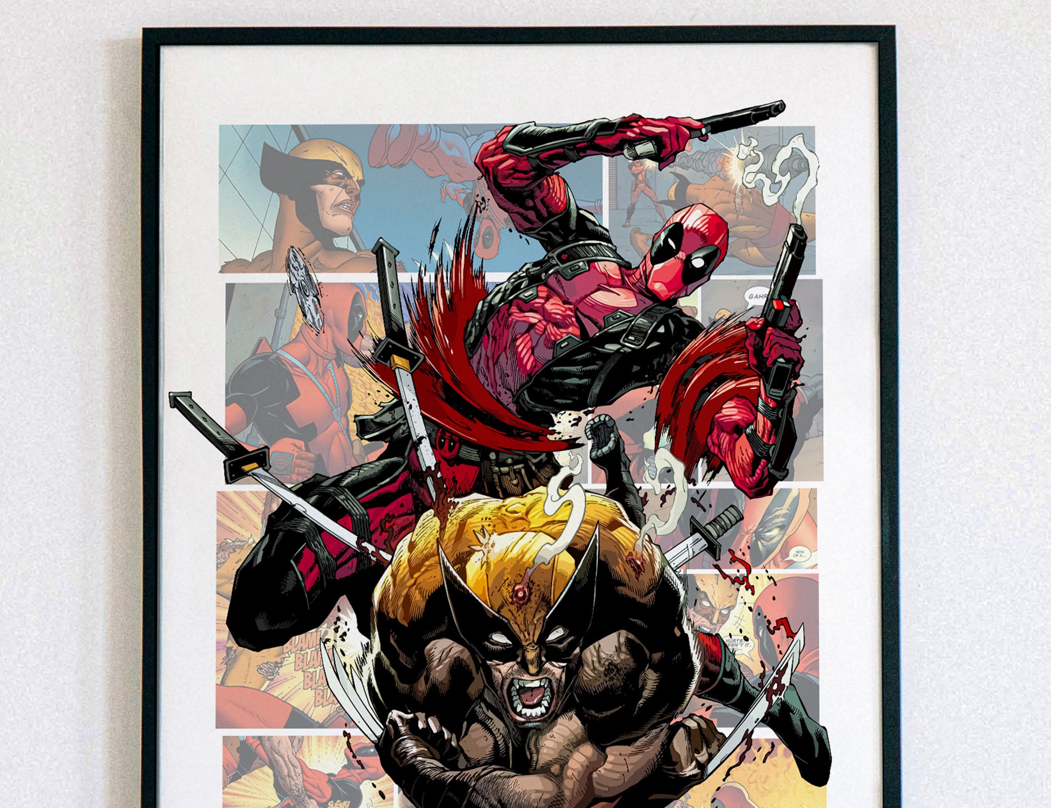 Cartel de Deadpool & Wolverine Ryan Reynolds Hugh Jackman Cartel de ...
