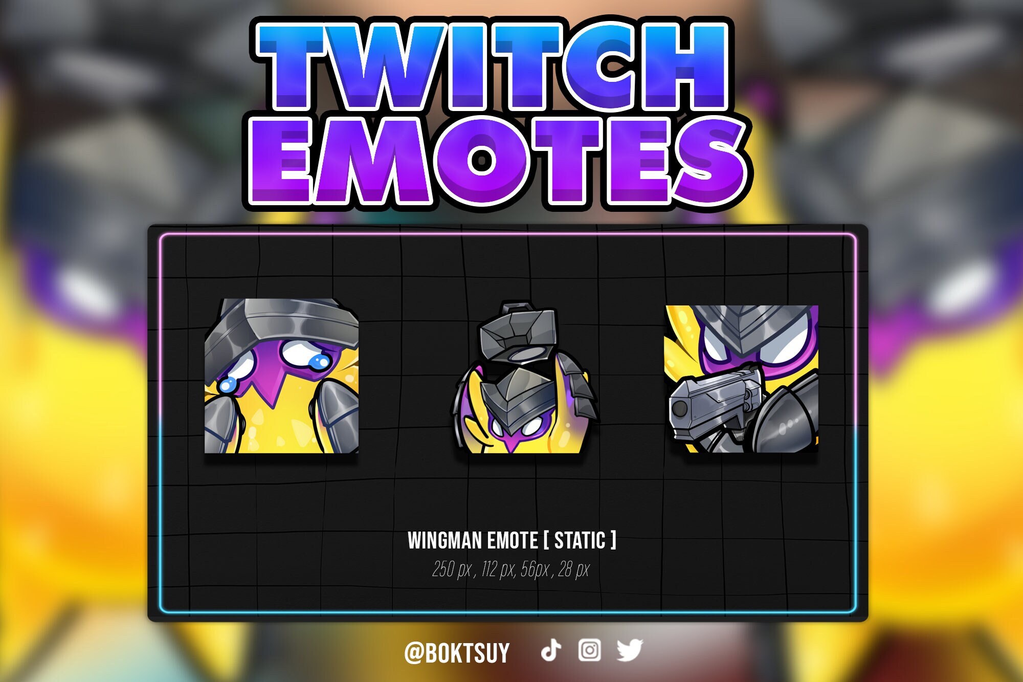 Twitch / Discord STATIC EMOTE WINGMAN Valorant Geeko Lurk / Twitch ...