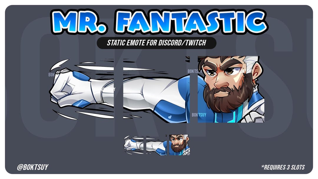 Static Emote MR FANTASTIC PUNCH / Twitch / Streamer / Youtube / Discord ...