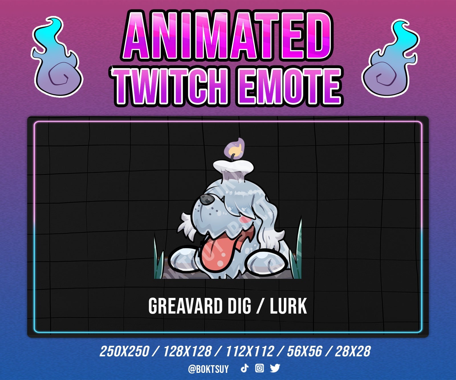 ANIMATED EMOTE GREAVARD Dig Lurk / Twitch / Streamer / Youtube ...