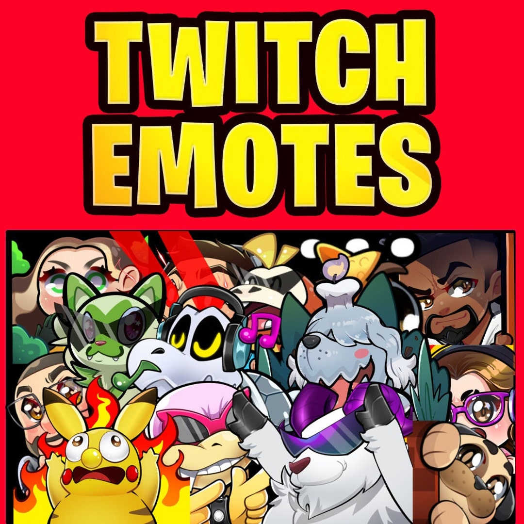KICK STATIC CUSTOM Emotes Twitch Youtube Facebook Discord Chat - Etsy