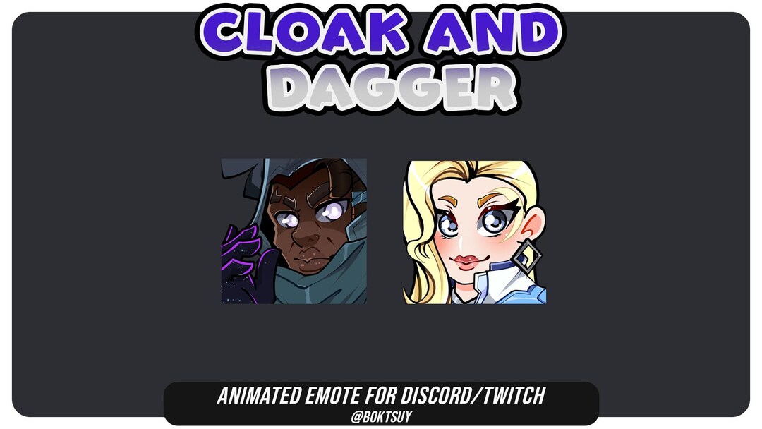 Animated Emote CLOAK AND DAGGER Transform / Twitch / Streamer / Youtube ...