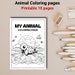 Printable Animal Coloring Book for Kids - Etsy