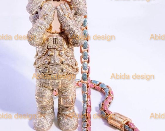 Custom Hand Made Diamond Cartoon Pendant Iced Out Pendant Hip Hop ...