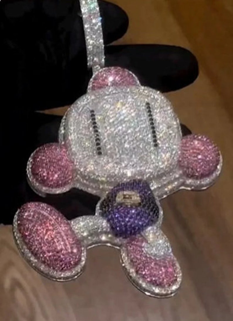 8.75 Ct Diamond Cartoon Pendant Iced Out Pendant Hip Hop Pendant Charm ...