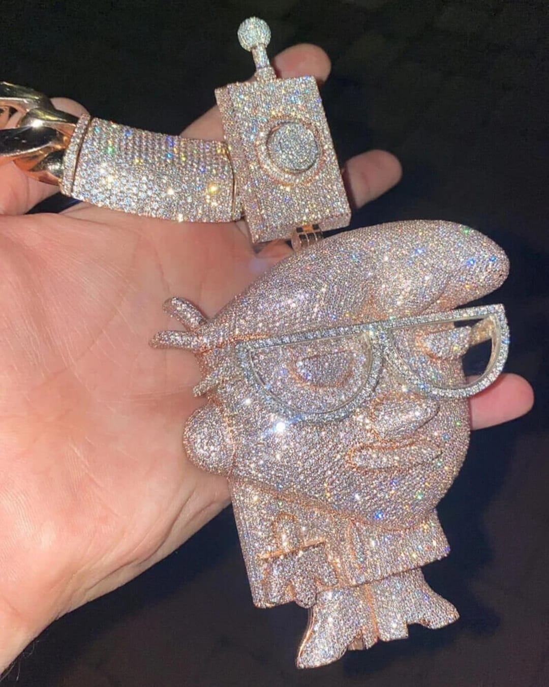 2.75 Ct Diamond Cartoon Pendant Iced Out Pendant Hip Hop Pendant Charm ...