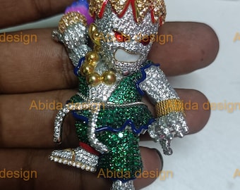 8.00 Ct Diamond Rocket Pendant Iced Out Rocket Pendant Hip Hop Diamond ...