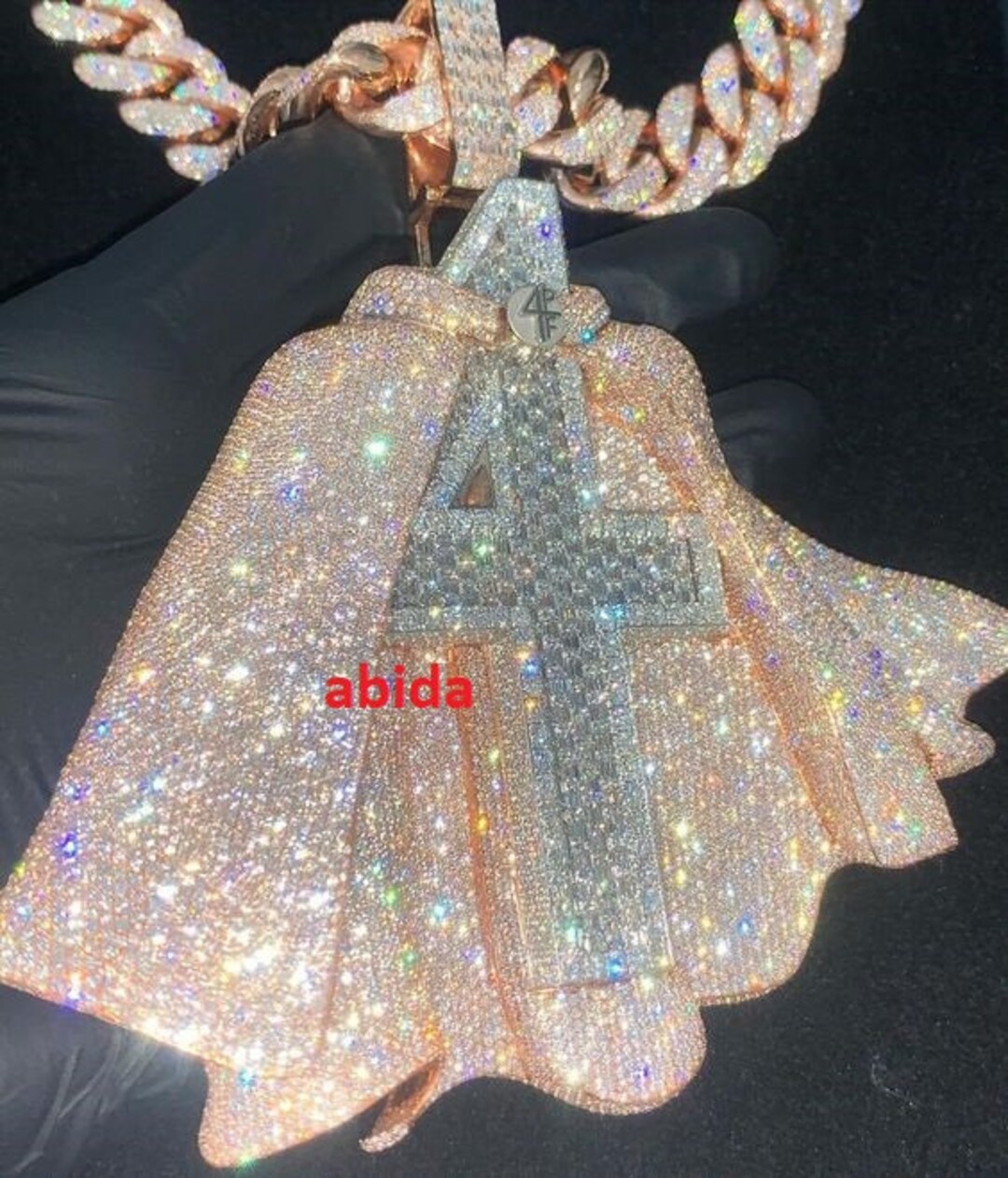 Iced Out Cross Moissanite Pendant, Jesus, Crucifix, Hip Hop Rapper ...