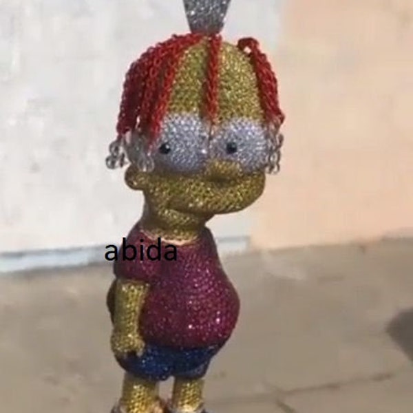 Hip Hop Pendant Bart Simpson - Etsy