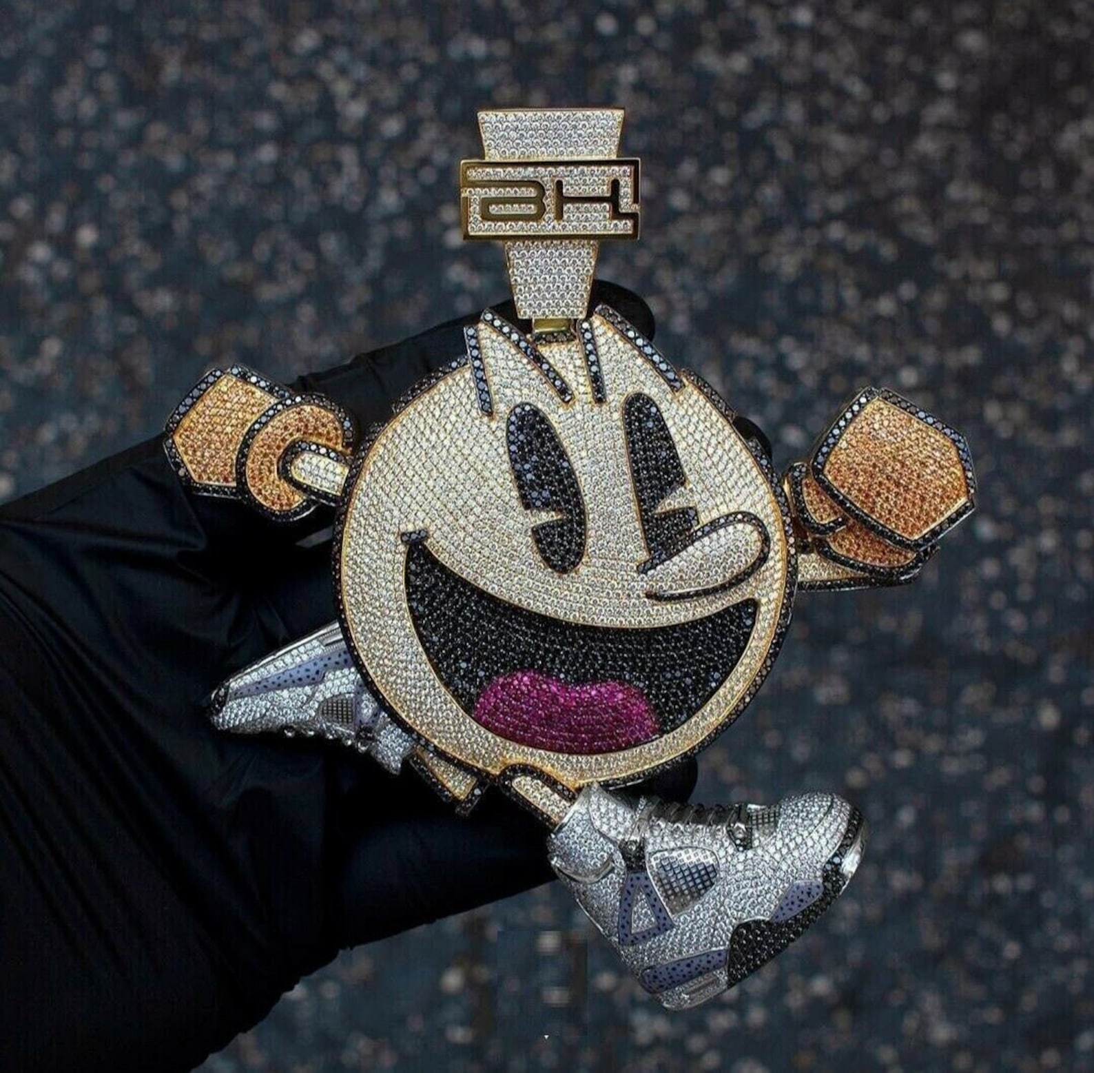 8.75 Ct Diamond Cartoon Pendant Iced Out Pendant Hip Hop Pendant Charm ...