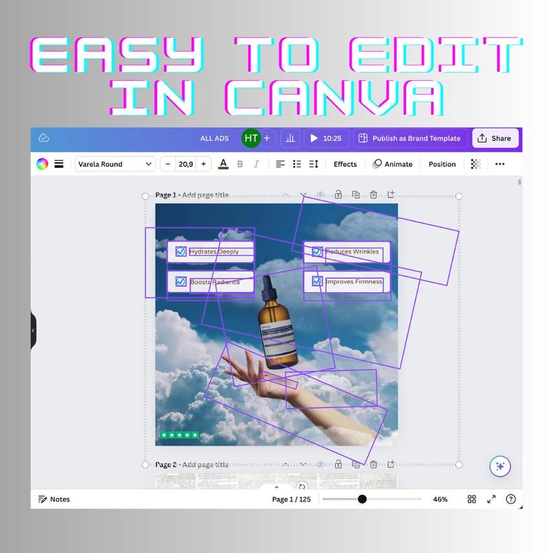 125+ Proven Static Ad Canva Templates for Paid Ads, Designed for ...