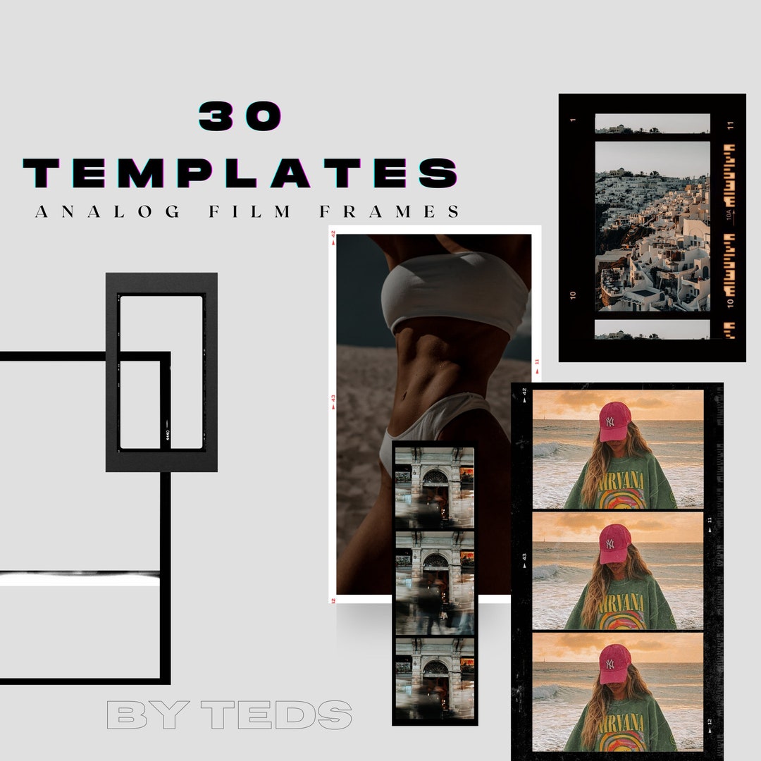 30+ FILM ANALOG Frames in PNG, Negative Film Frames Kit, Instant Film ...