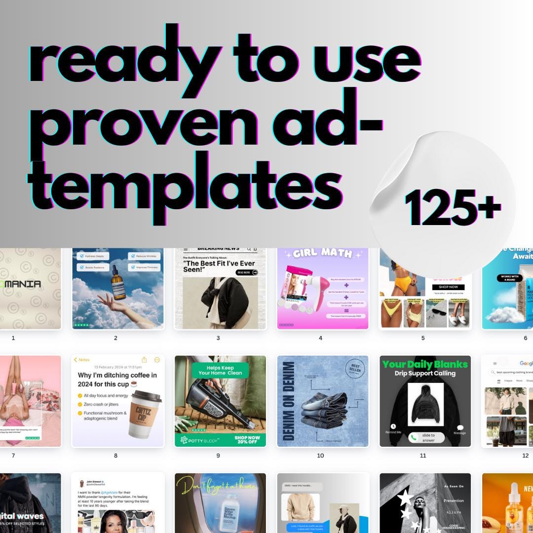 125+ Proven Static Ad Canva Templates for Paid Ads, Designed for ...