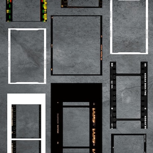 100+ FILM FRAMES in PNG, Negative Film Frames Kit, Instant Film, Film ...