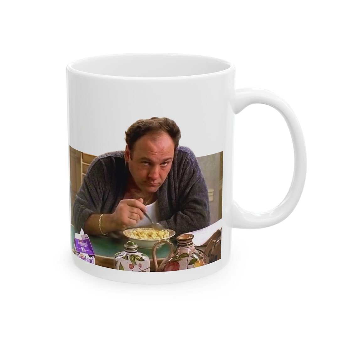 The Sopranos Ceramic Mug, Tony Soprano Mug, James Gandolfini, Paulie ...