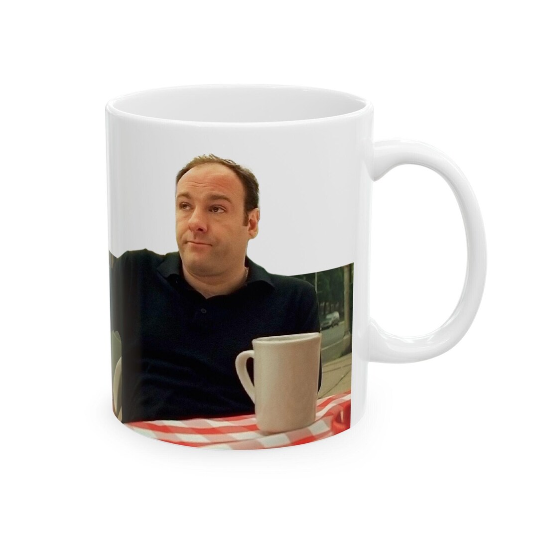 The Sopranos Ceramic Mug, Tony Soprano Mug, James Gandolfini, Paulie ...