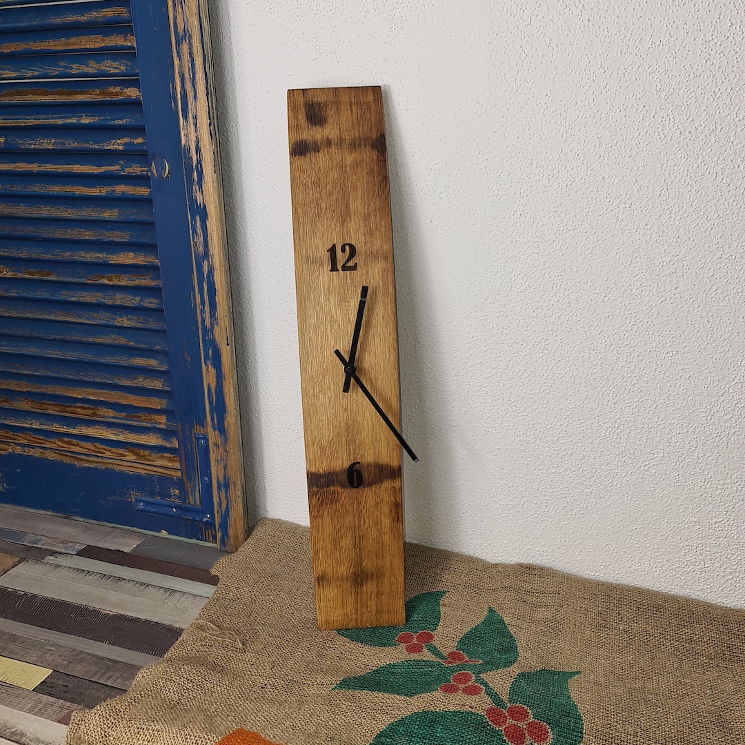 Barrel Stave Wall Clock Design Wall Clock Made of Barrel Stave as a ...
