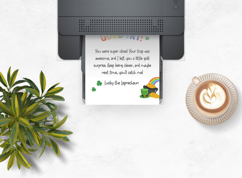 Printable Leprechaun Letter, Leprechaun Trap Note, St Patricks Day ...