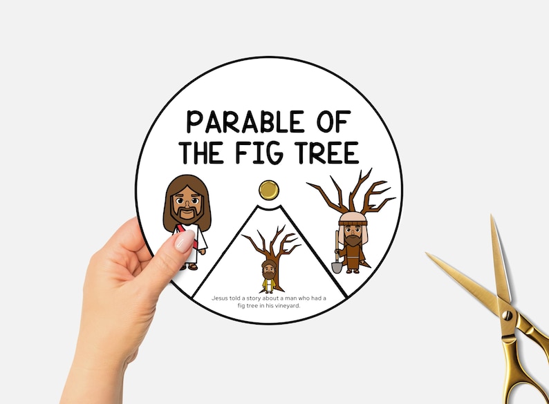 Parable of the Fig Tree, Printable Parables of Jesus Bible Coloring ...