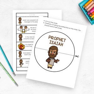 Prophet Isaiah, Folding Surprise Bible Craft Printable, Kids Bible ...