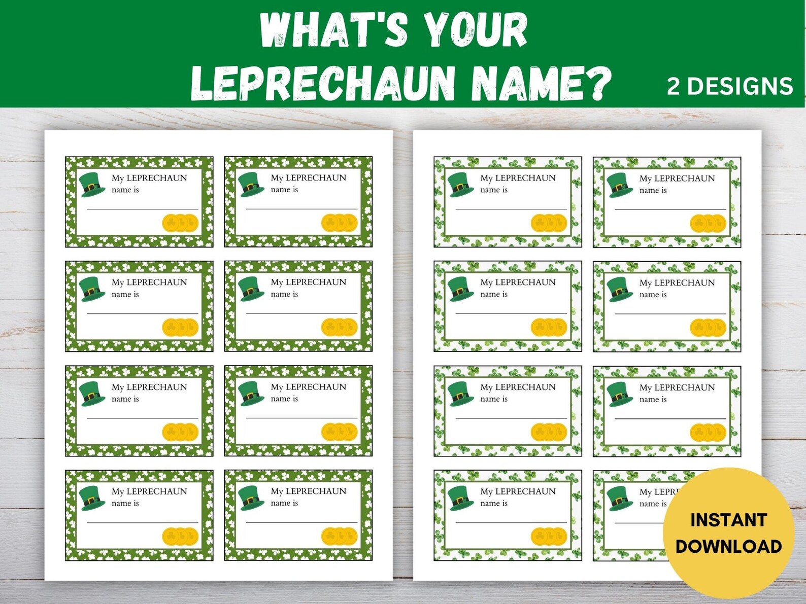 Whats Your Leprechaun Name What's My Leprechaun Name St - Etsy