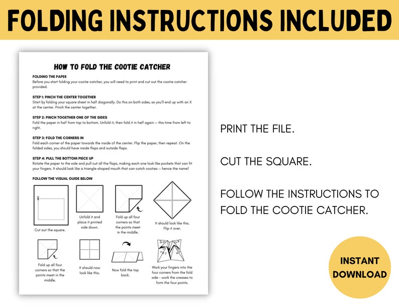Parable of the Lost Coin, Printable Cootie Catcher, Sunday School Craft ...