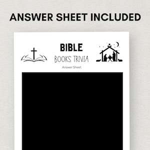 Printable Books of the Bible Trivia, Trivia Questions, Bible Games, Fun ...