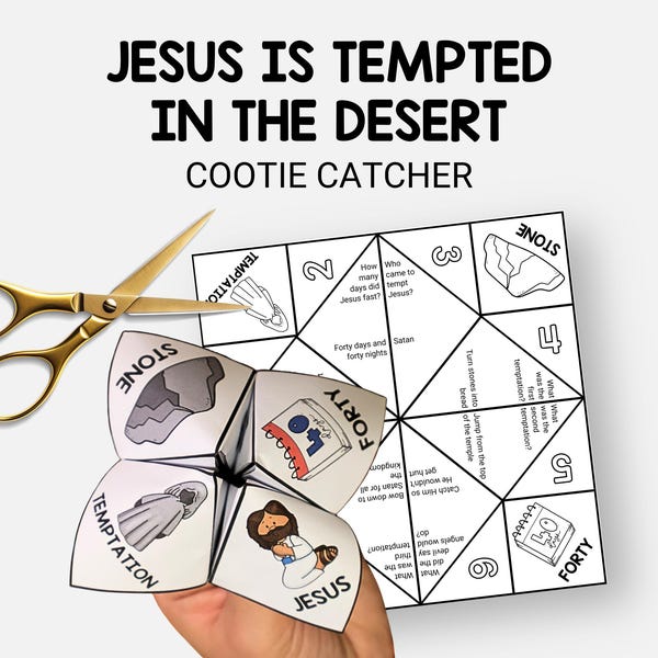Jesus is Tempted Crafts - Etsy