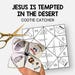 Jesus is Tempted in the Desert, Printable Bible Story Cootie Catcher ...