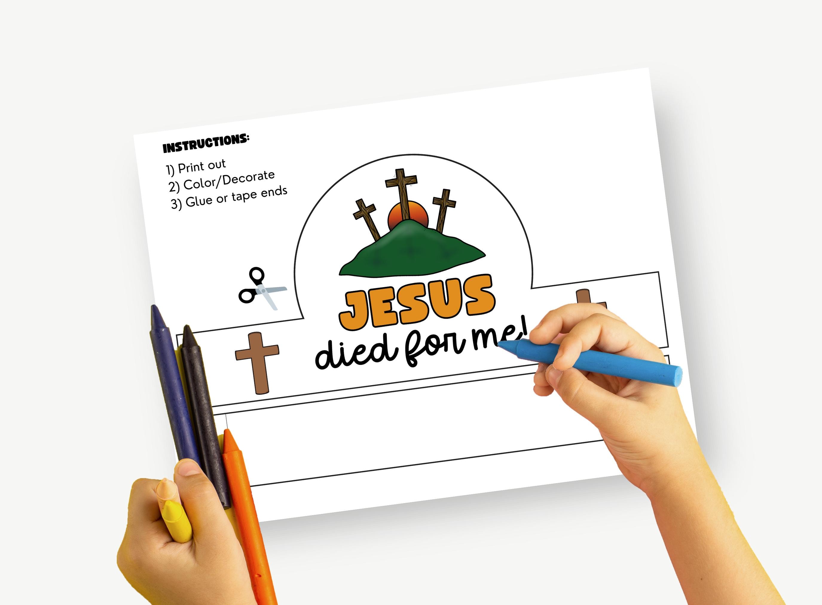 Crucifixion of Jesus, Good Friday Bible Lesson, Holy Week Printable ...
