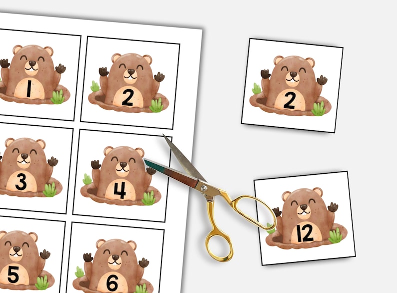 Groundhog Day, Scavenger Hunt, Fun Groundhog Game for Kids, Groundhog ...